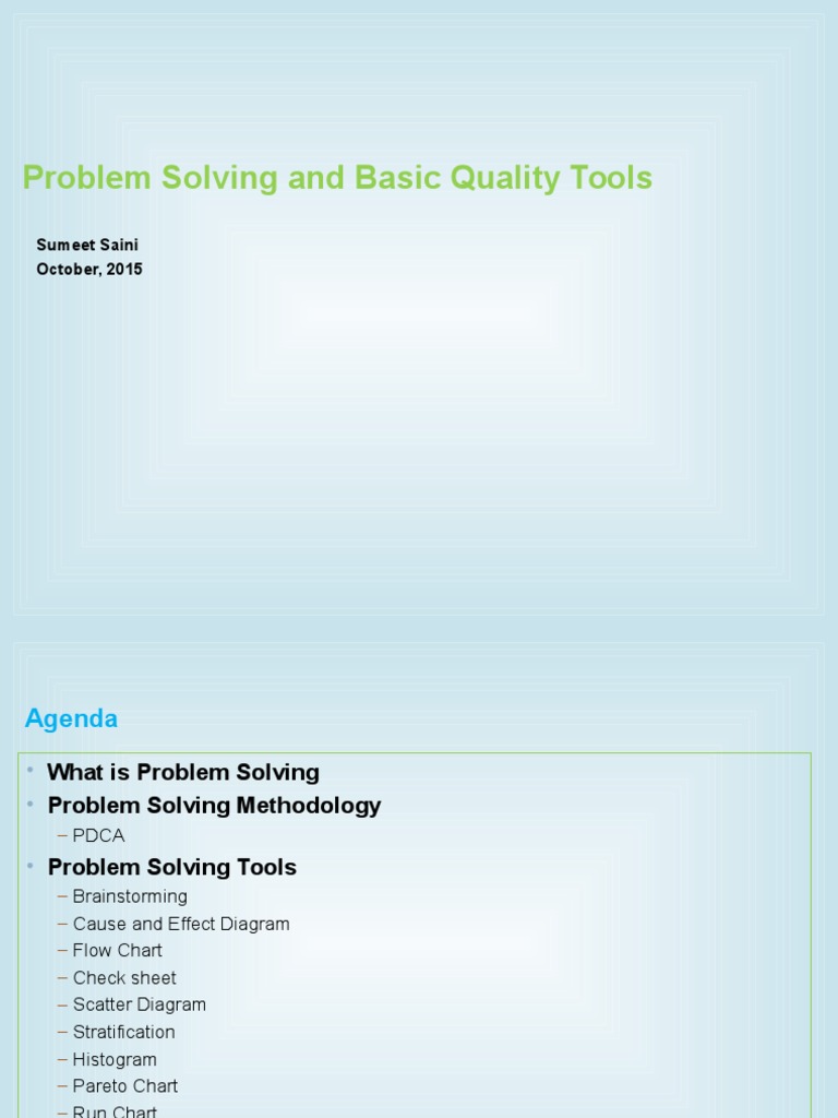 7 QC Tools Presentation | PDF | Scatter Plot | Histogram