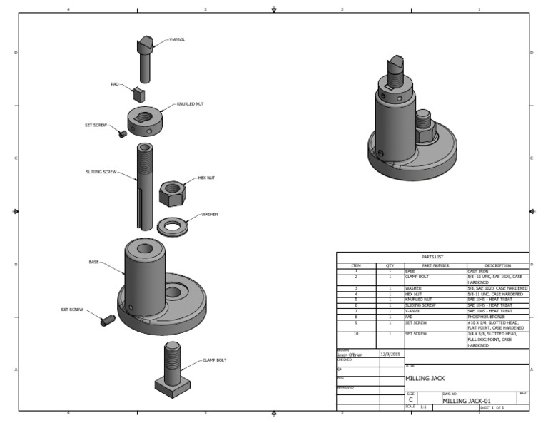 milling jack-explode