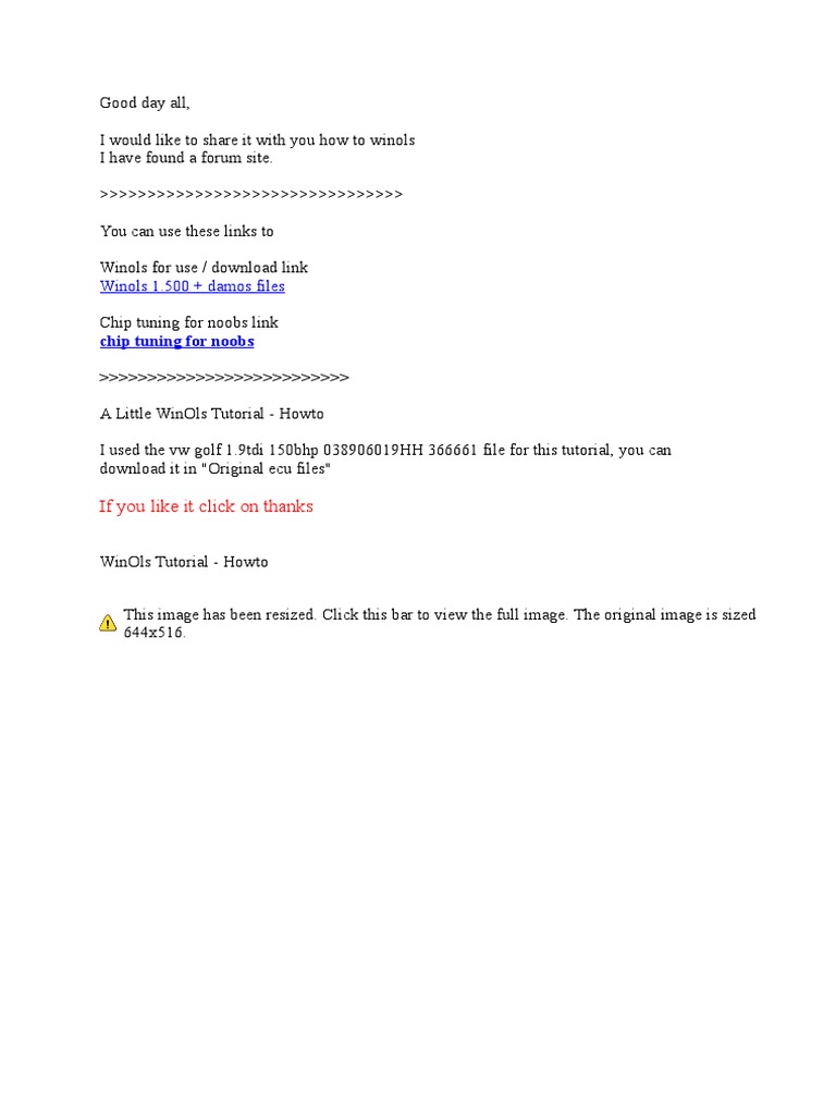 Winols Tutorial - Howto by Tiguan | PDF | Button (Computing) | Software