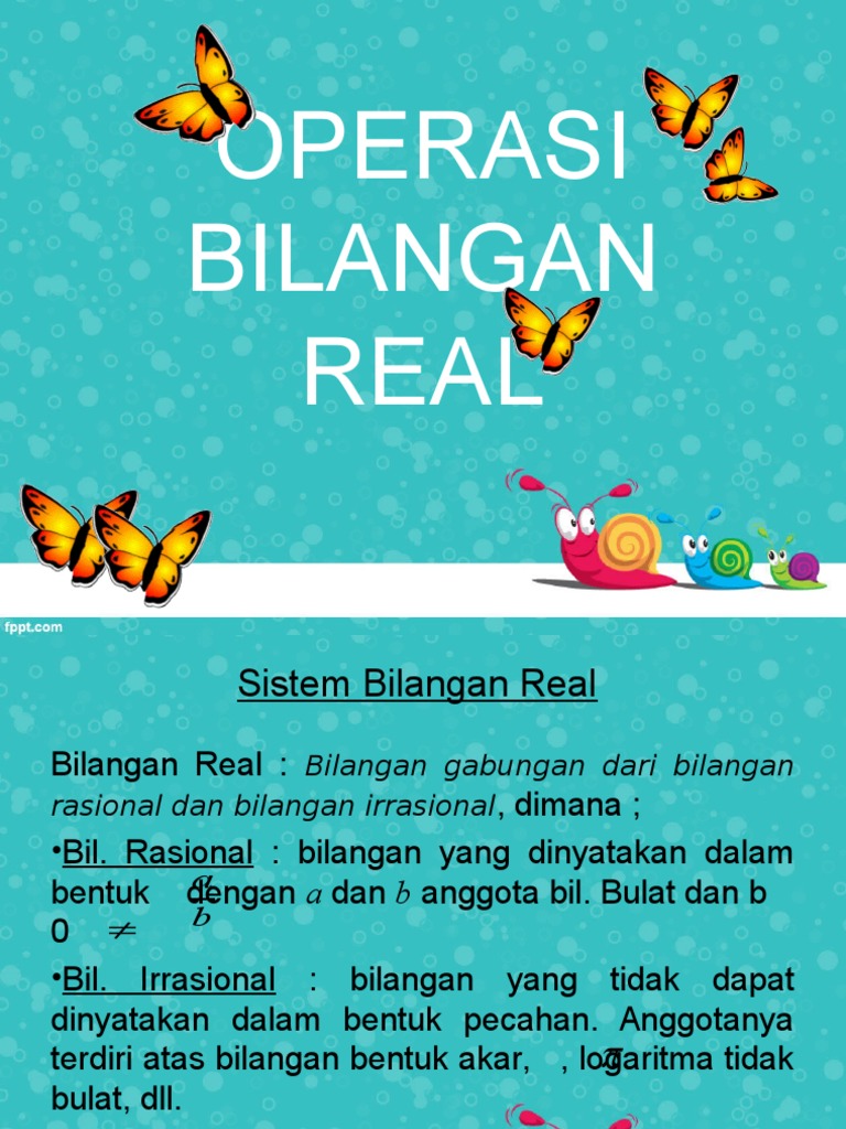 Operasi Bilangan Real | PDF