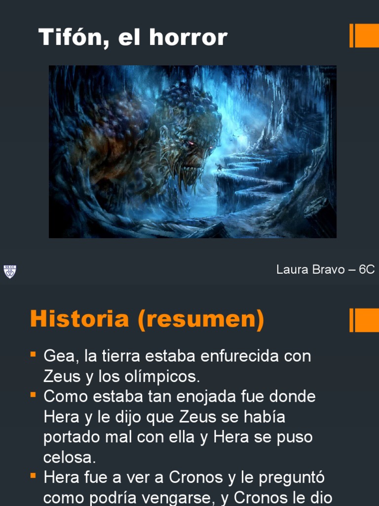 La creación y derrota del monstruo Tifón en la mitología griega | PDF