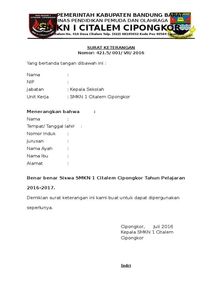 Surat Keterangan PKH | PDF | Karier & Perkembangan