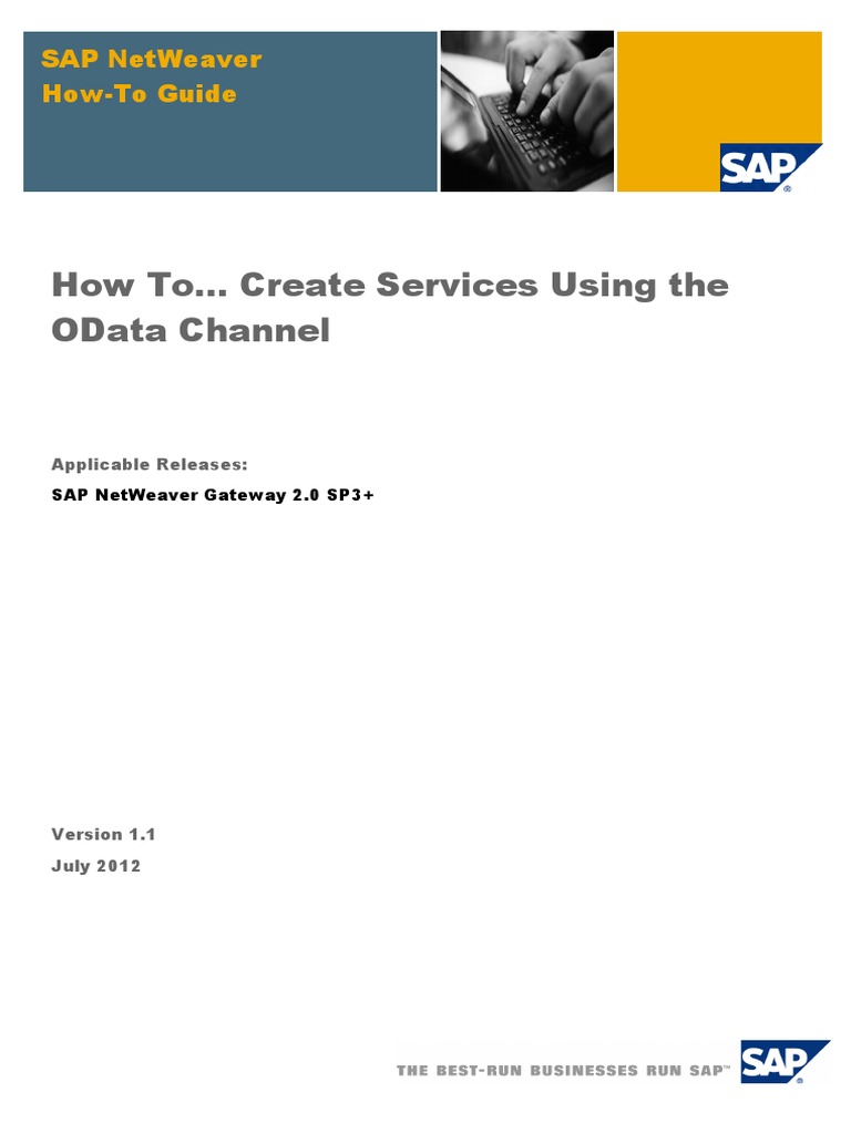 How To Create Gateway Services Using The OData Channel API PDF | PDF | Class (Computer ...