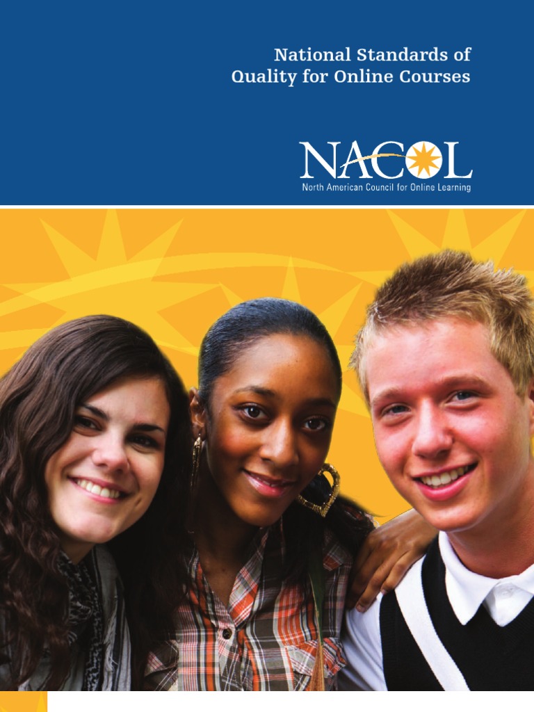 NACOL Standards Quality Online Courses | PDF | Educational Technology ...