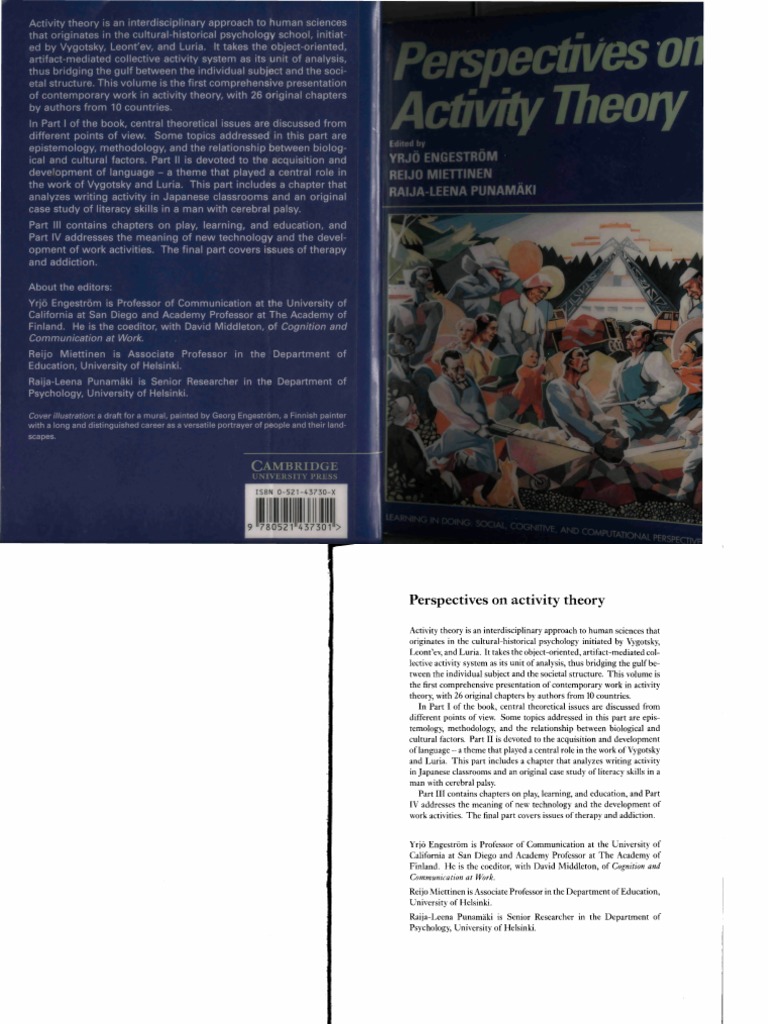 Perspectives On Activity Theory | PDF | Pragmatism | John Dewey