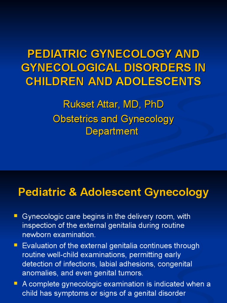 Pediatric Gynecology: Common Disorders | PDF | Labia | Vagina