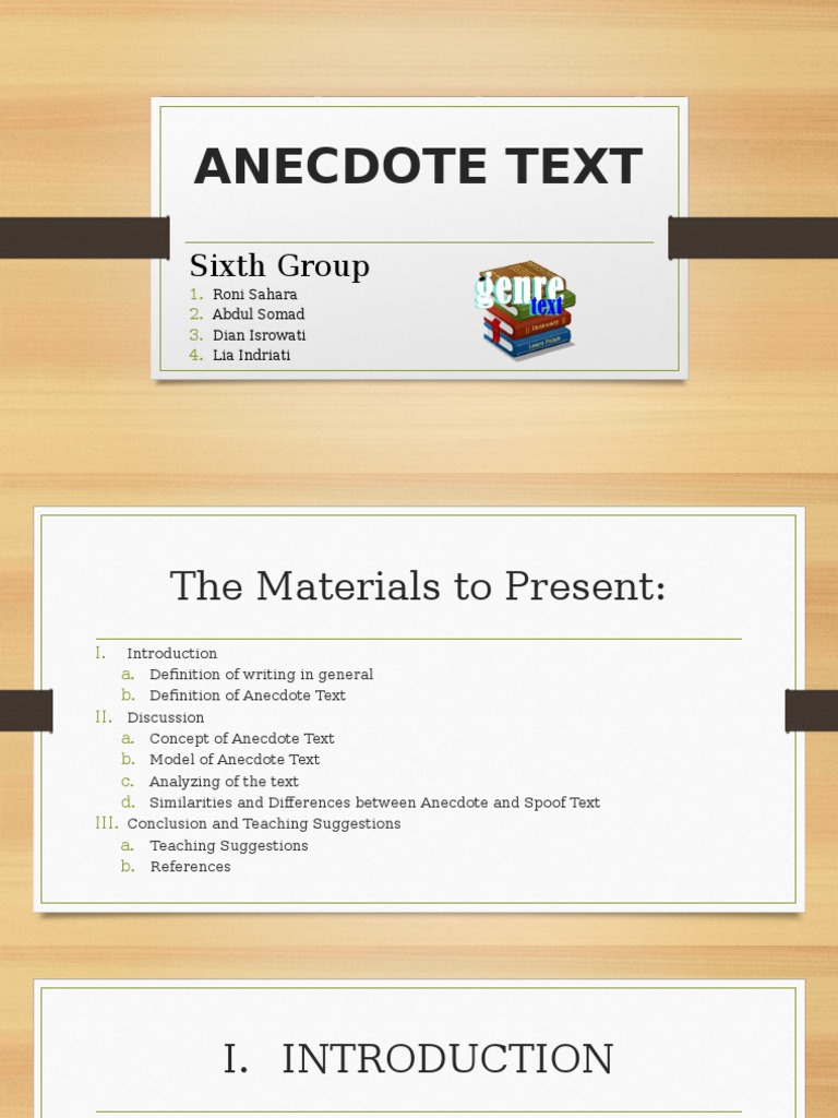 Anecdote Text | PDF | Linguistics | Languages