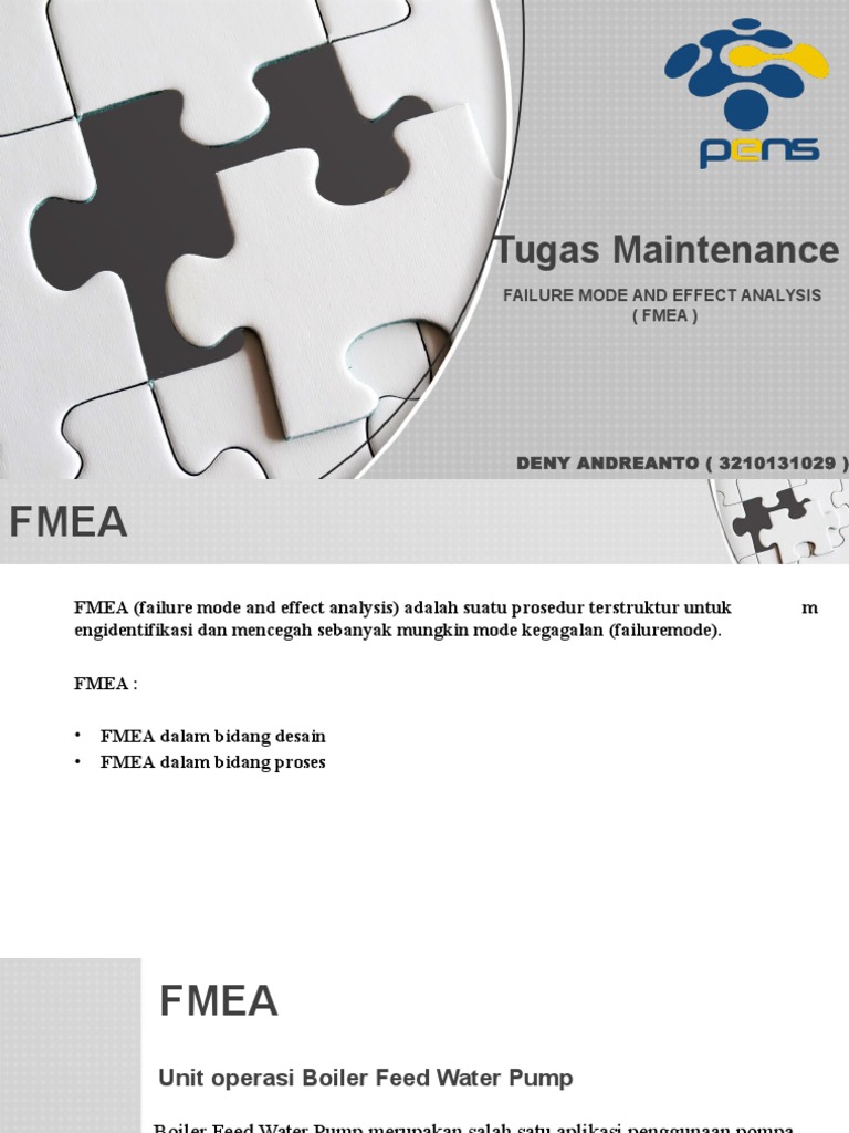FMEA Maintenance | PDF