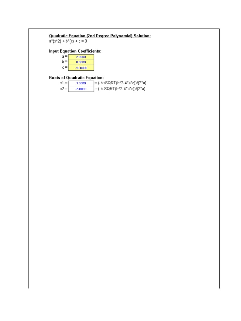 Solving Quadratic, Cubic, and Quartic Equations | PDF | Science ...