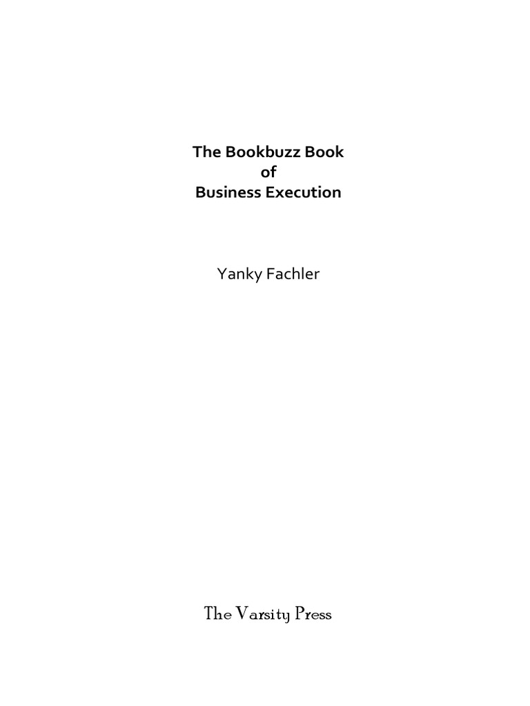 Execution Book PDF New PDF | PDF | Strategic Management | Goal