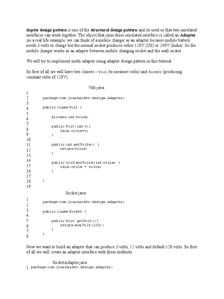 Adapter Design Pattern Pdf Inheritance Object Oriented Programming Object Computer Science