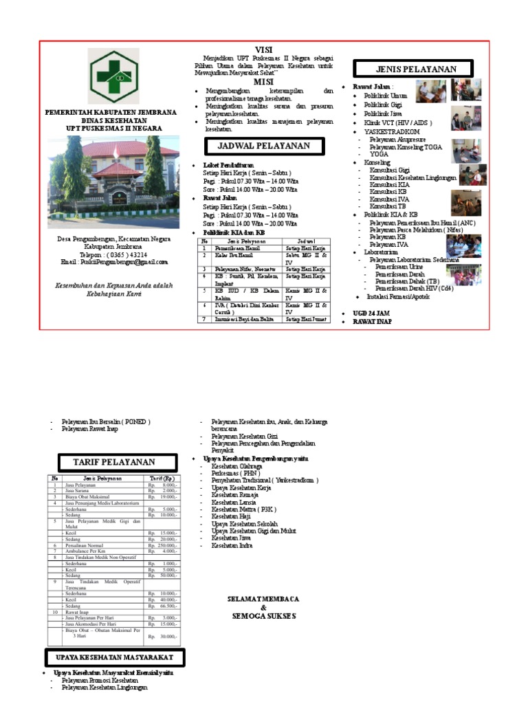 Leaflet Puskesmas Pdf