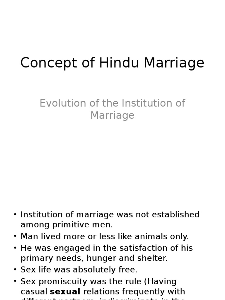 Evolution of Hindu Marriage Forms | PDF | Marriage | Living Arrangements