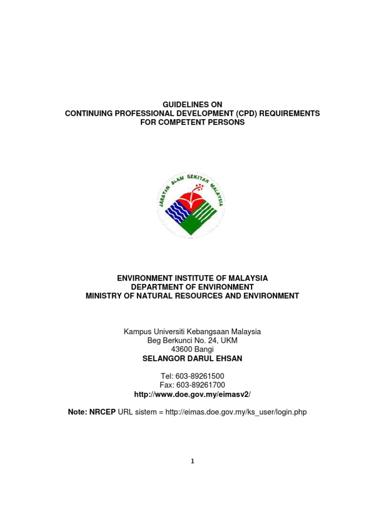 NRCEP CPD Hours Guideline 2014 | PDF | Sewage Treatment | Professional ...