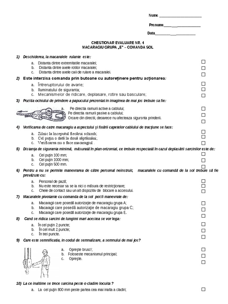Test Macaragiu | PDF