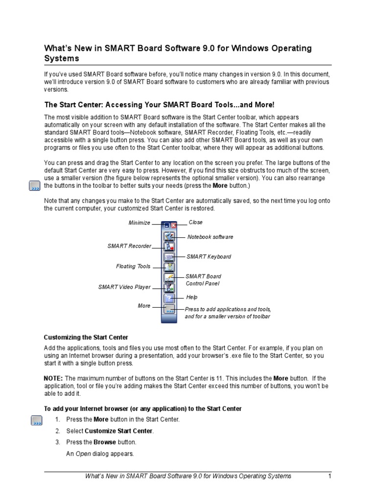 What's New in SMART Board Software 9.0 For Windows Operating Systems ...