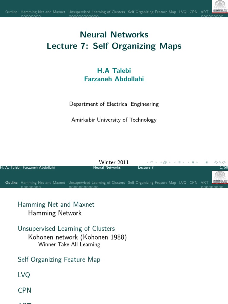 Neural Network Lec7 | PDF | Artificial Neural Network | Algorithms