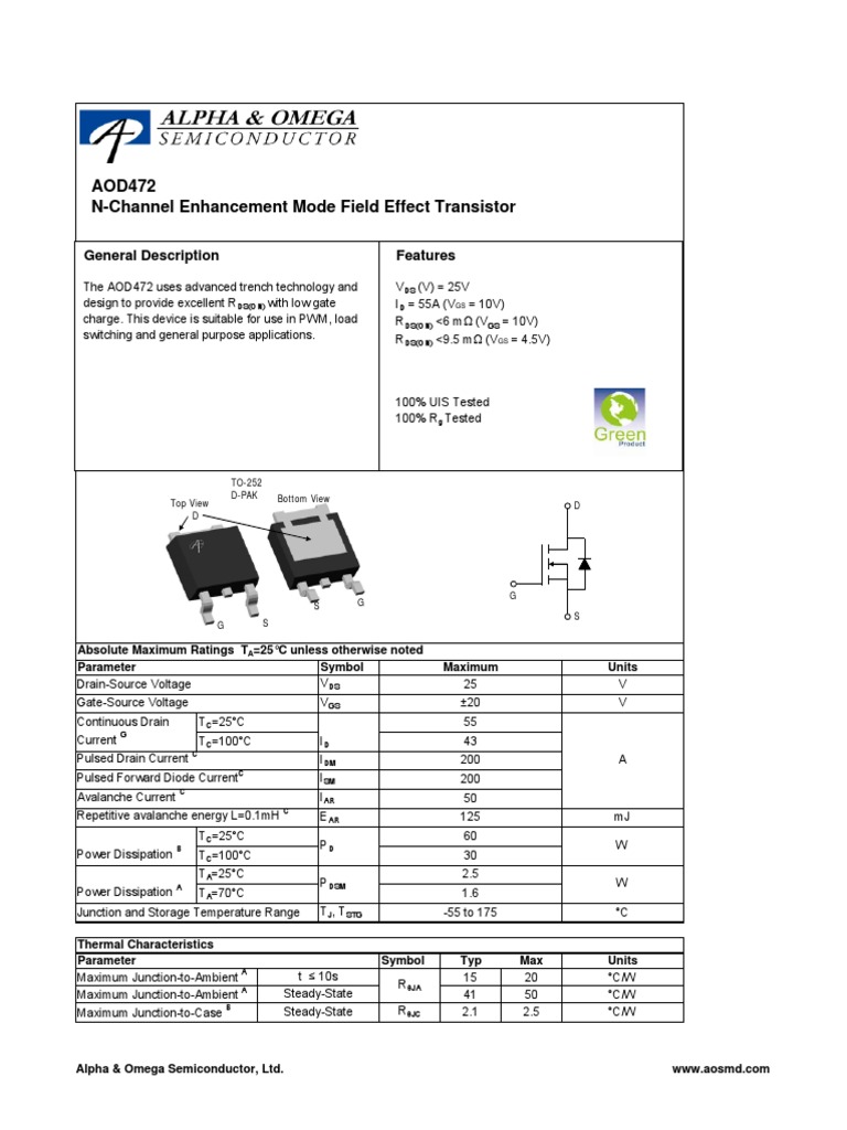 d472 Mosfet | Field Effect Transistor | Semiconductor Devices