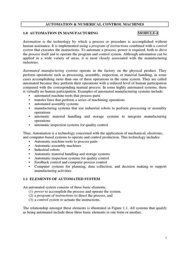 Automation FMS | PDF | Automation | Control Theory