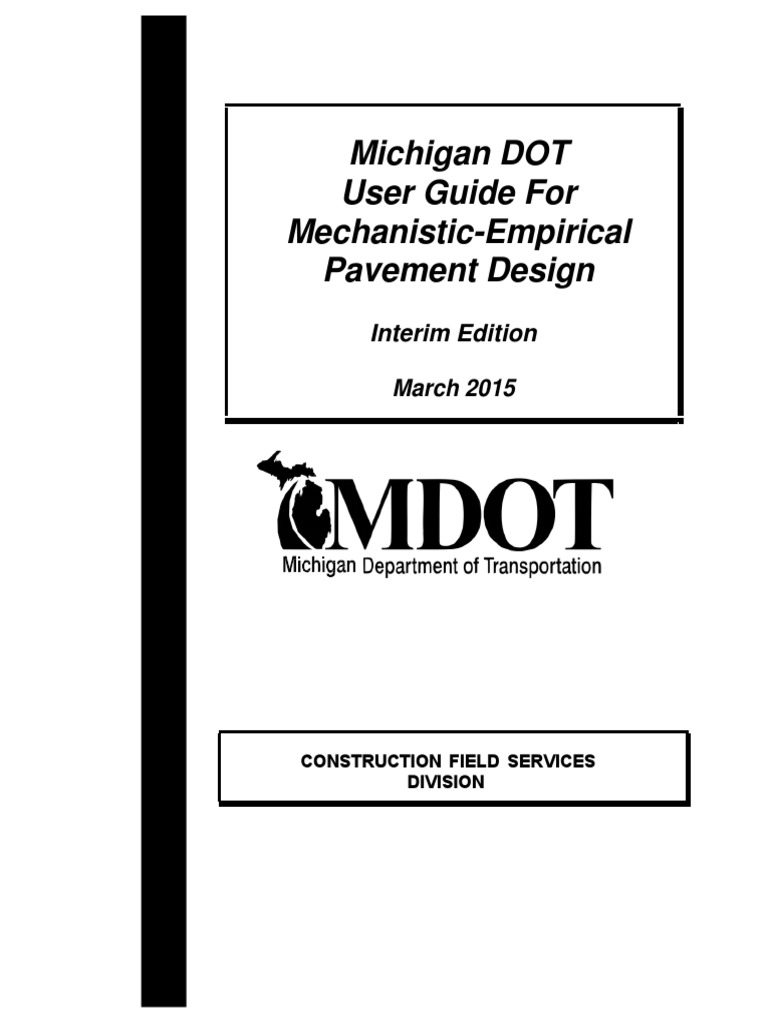 MDOT Mechanistic Empirical Pavement Design User Guide 483676 7 | PDF | Road Surface | Databases