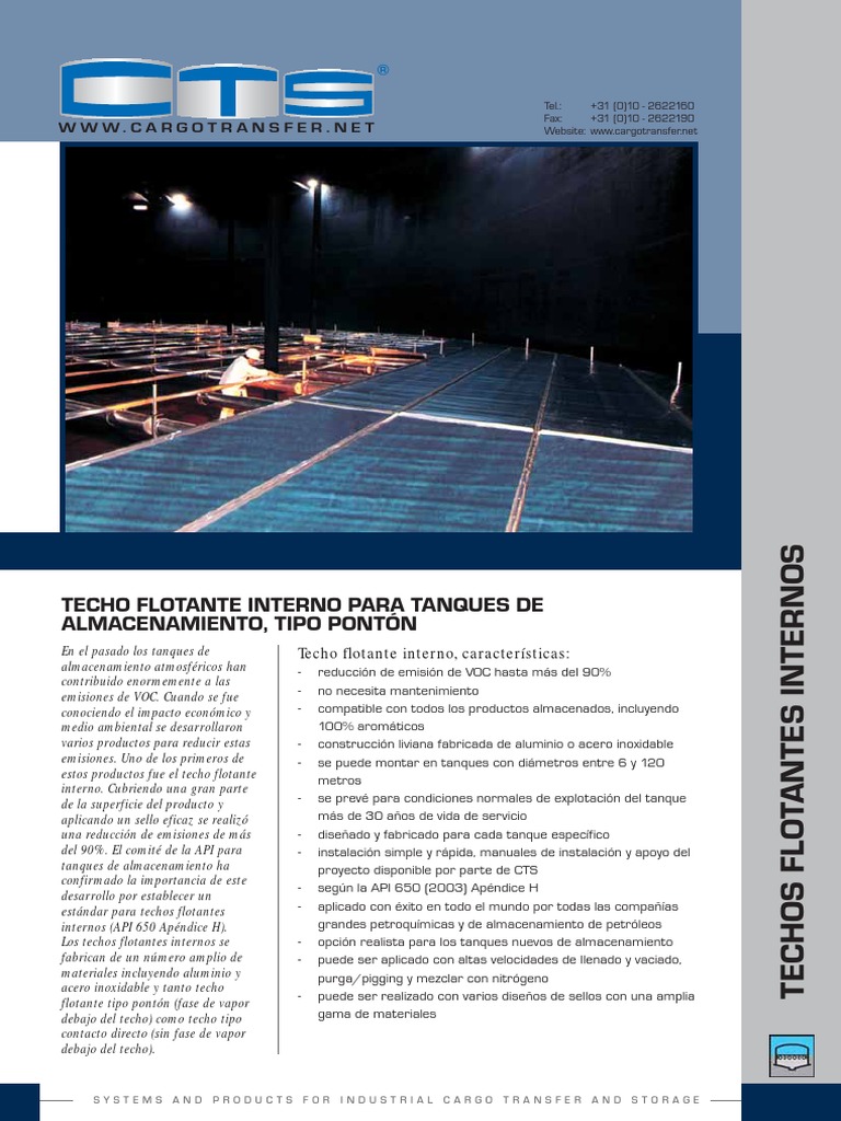 techo flotante | Tanques | Acero