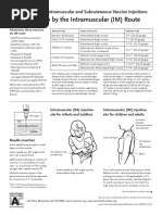 Pediatric IM Injection Guidelines | PDF | Injection (Medicine) | Pediatrics