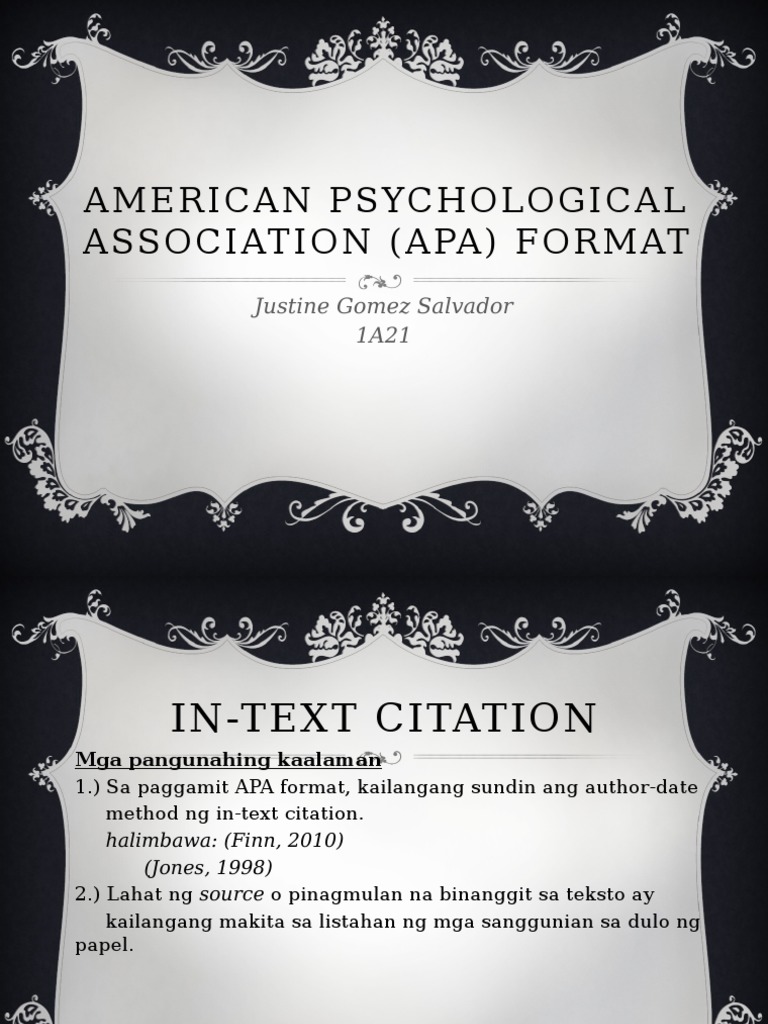 APA Format | PDF