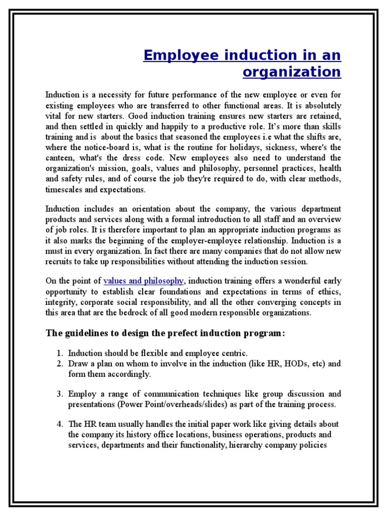 Essential employee onboarding: Understanding an organization's ...