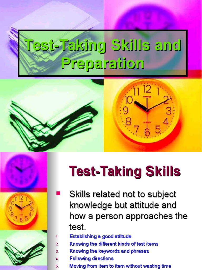 Test-Taking Skills and Preparation | PDF | Reserved Word | Breathing