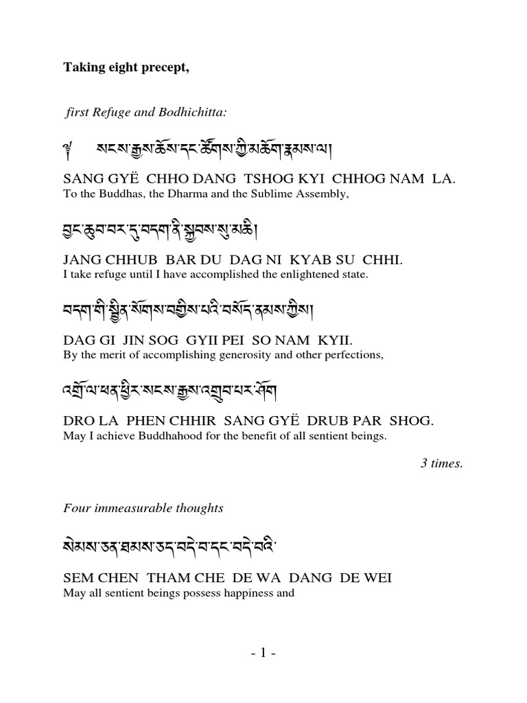 Taking Eight Precepts | PDF | Religious Comparison | Religious Belief ...