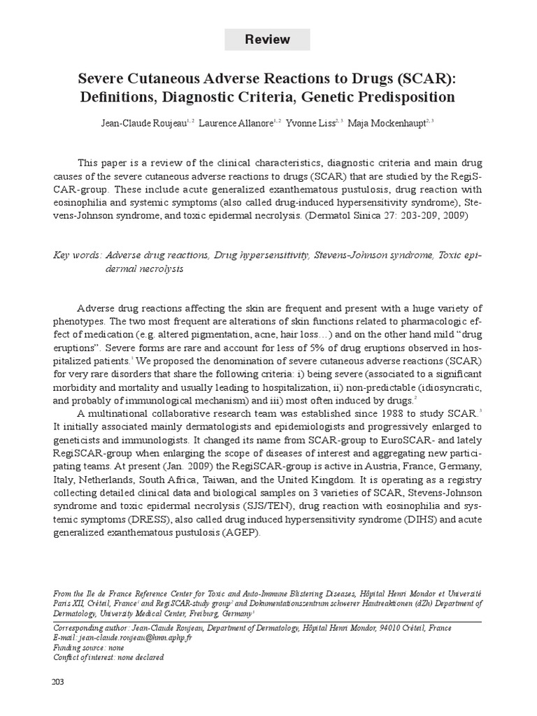 Regi Scar Score Dress | PDF | Immunology | Health Sciences