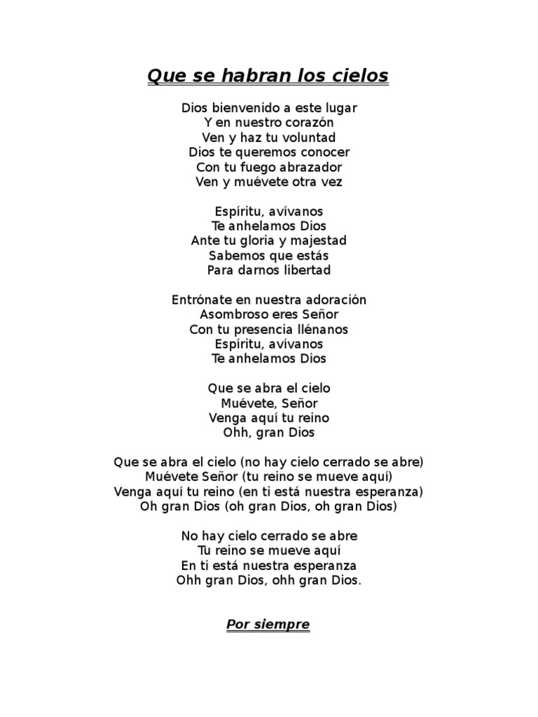 Letras de Canciones | PDF