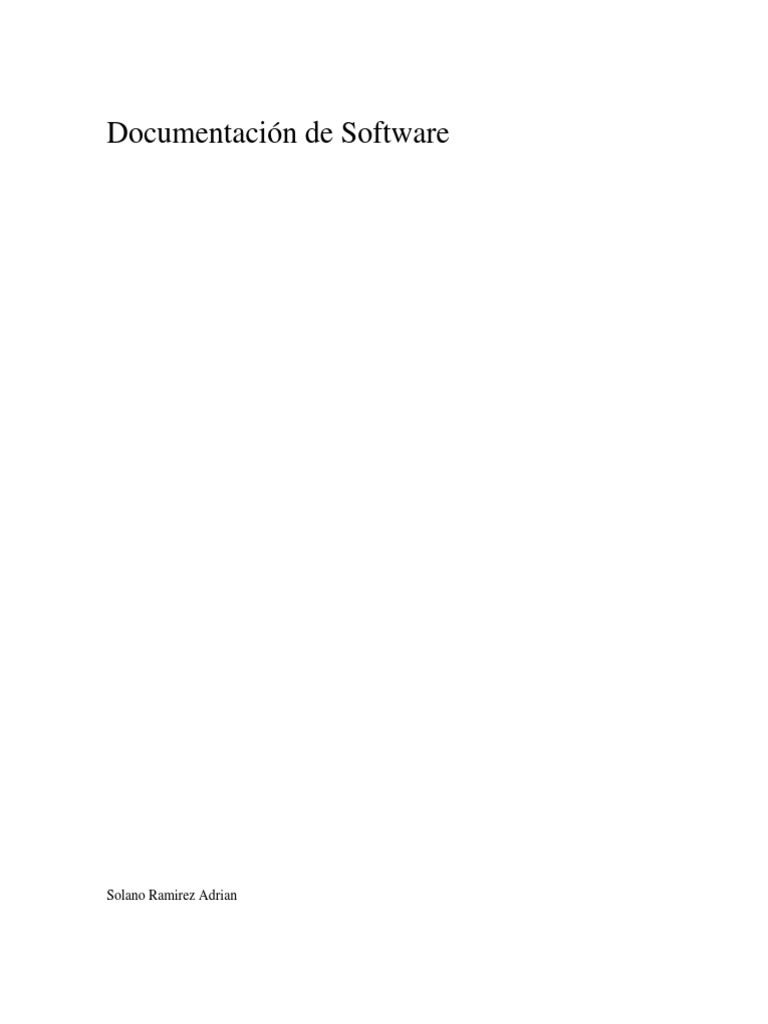 Documentación de Software | Programa de computadora | Software | Prueba ...