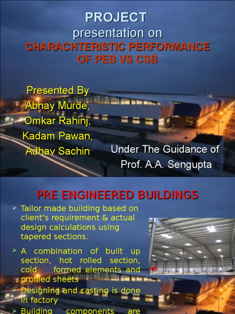 PEB vs CSB: Performance Comparison | PDF | Structural Steel | Framing ...