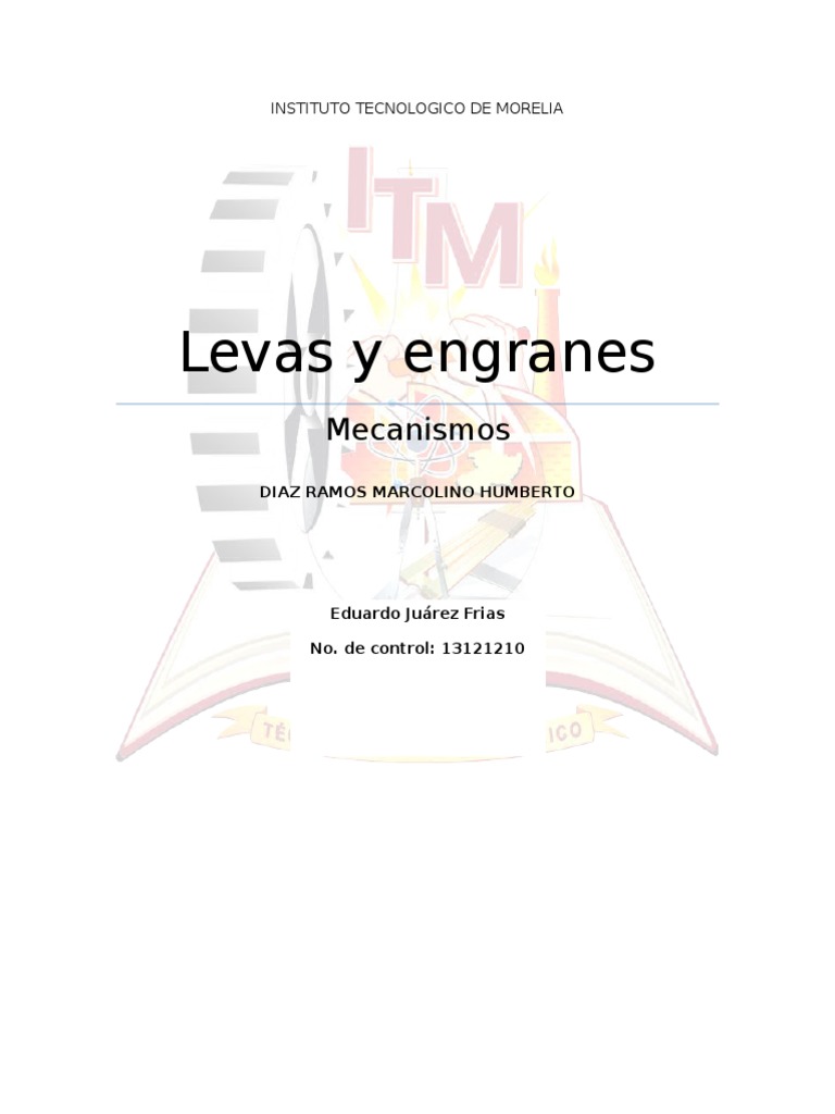 Leva Y Engranes Mecanismos Pdf Engranaje Transmisión Mecánica