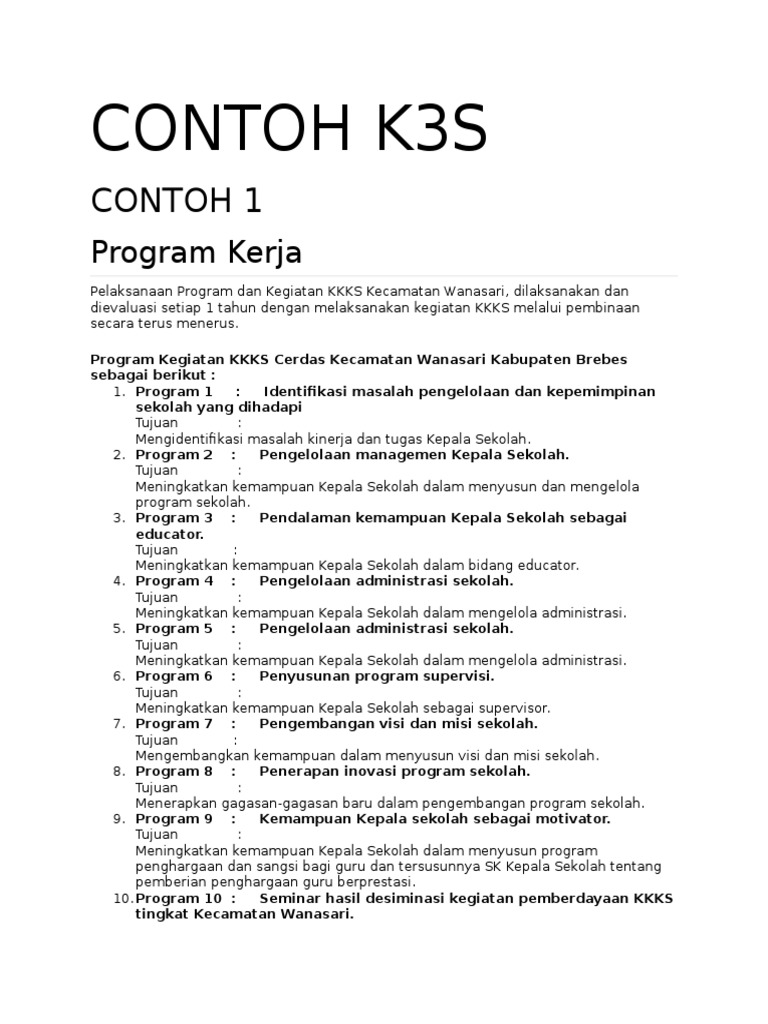 Contoh K3S | PDF