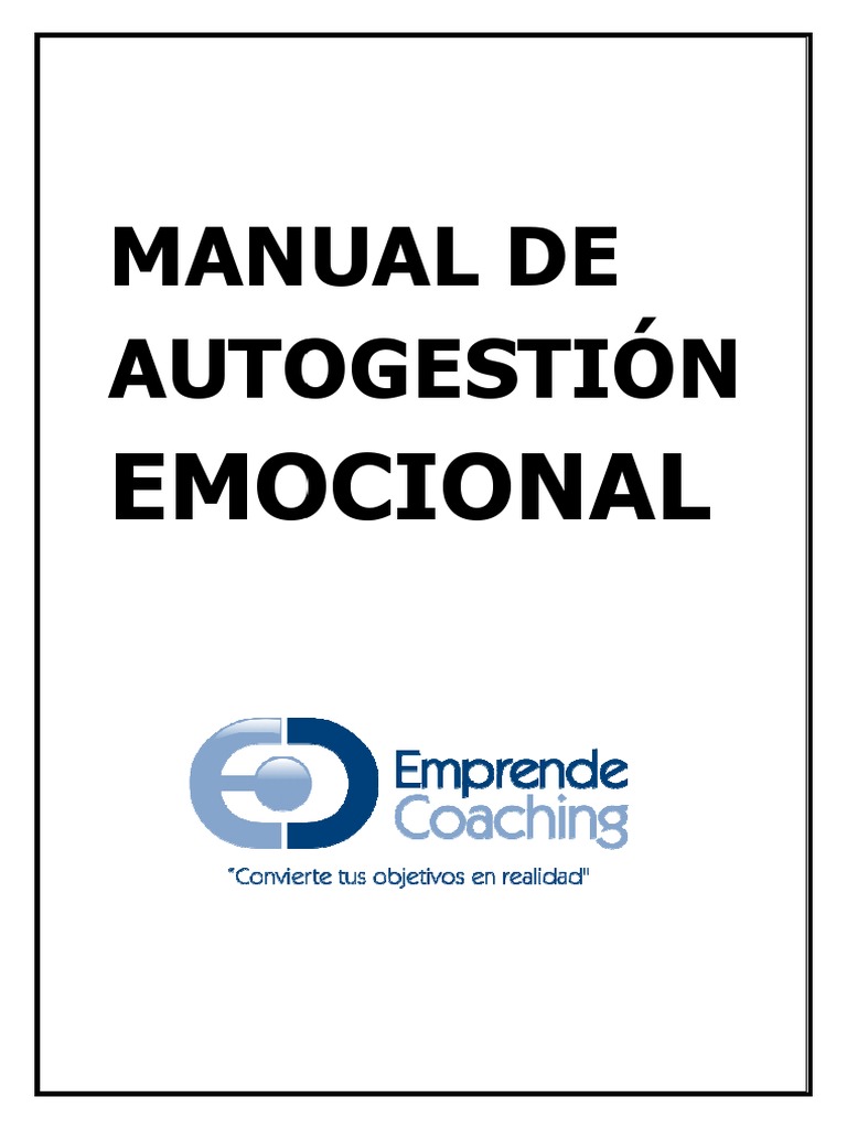 Manual Autogestion Emocional | PDF | Imagen | Las emociones