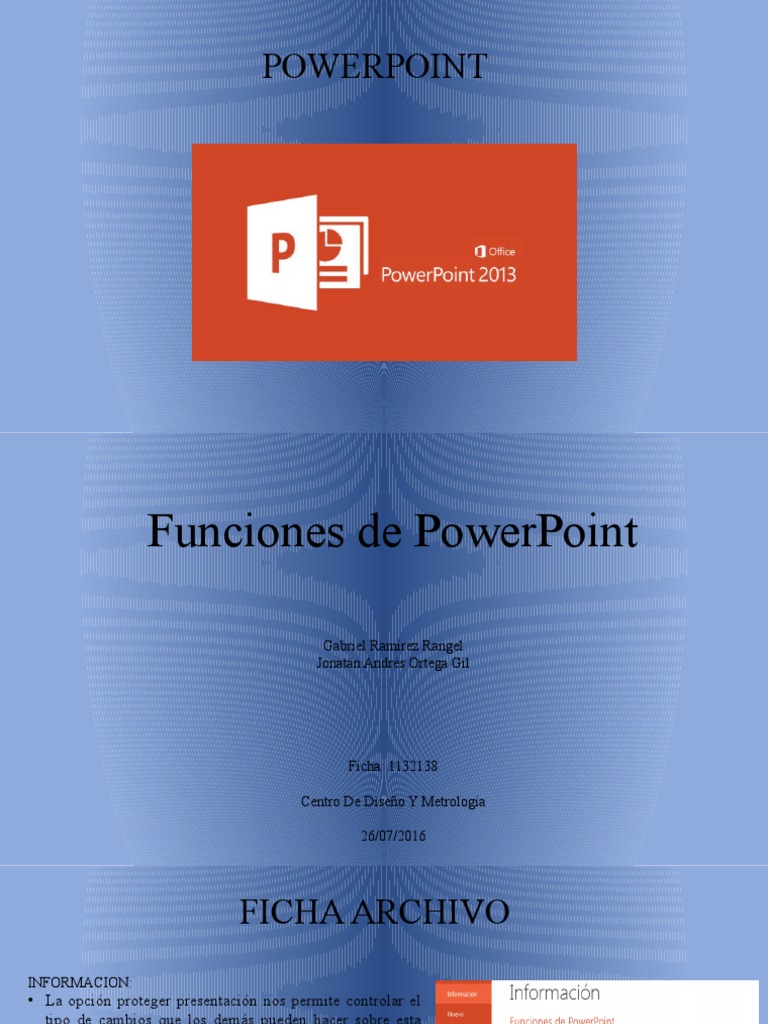 Funciones de PowerPoint | PDF