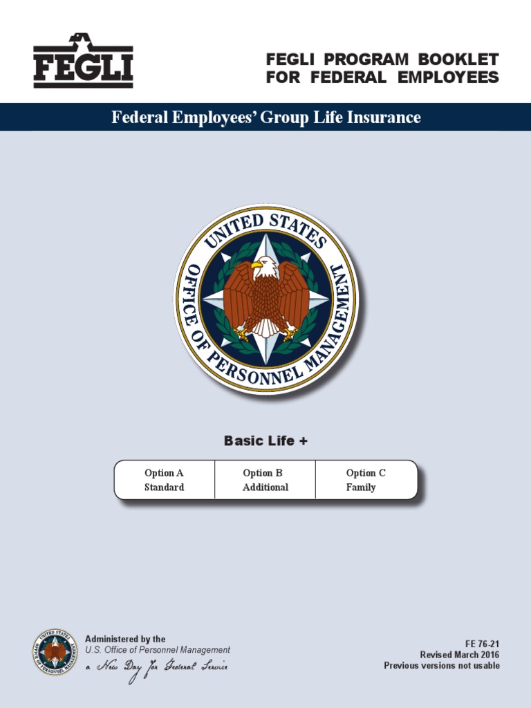 FEGLI Program Booklet for Federal Employees | Life Insurance ...