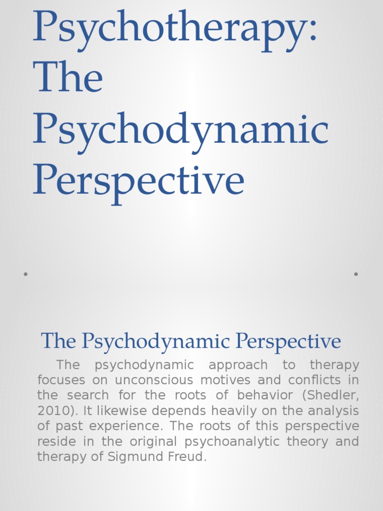 Psychodynamics | PDF | Psychoanalysis | Psychotherapy