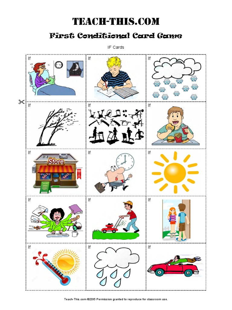 First Conditional Card Game | PDF