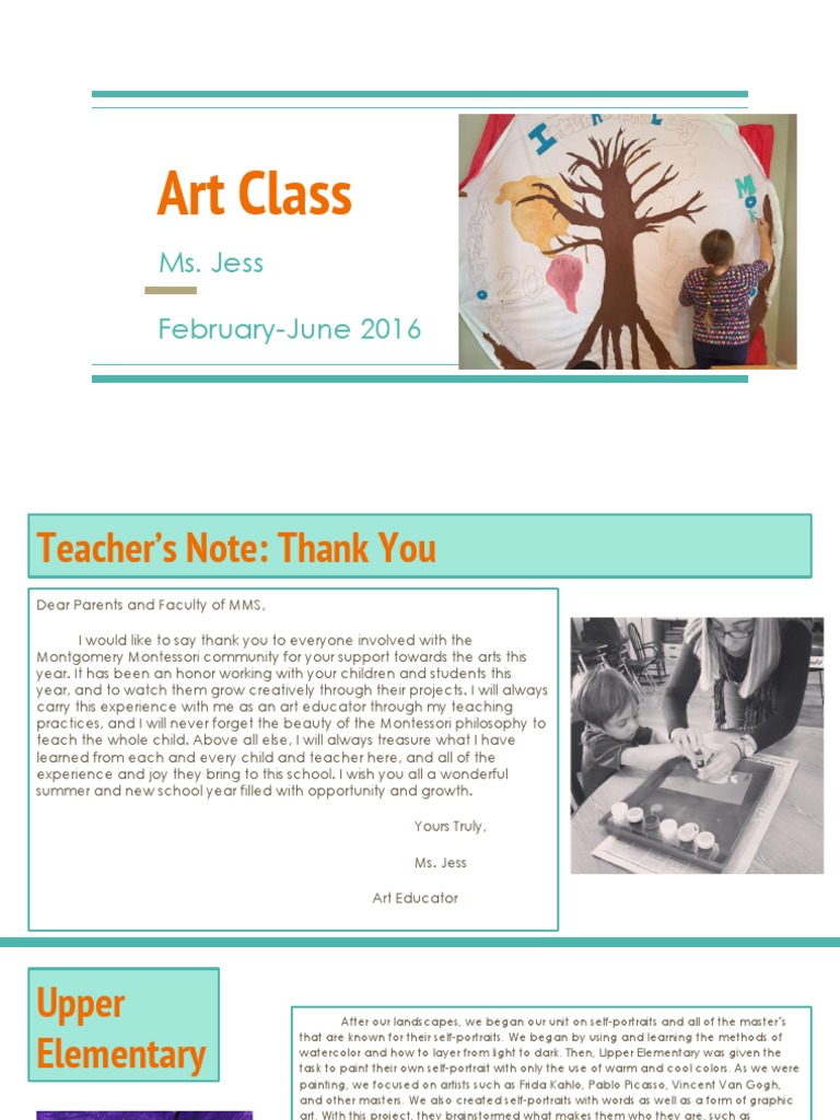 Art End of The Year Newsletter | PDF | Sculpture | Visual Arts Education