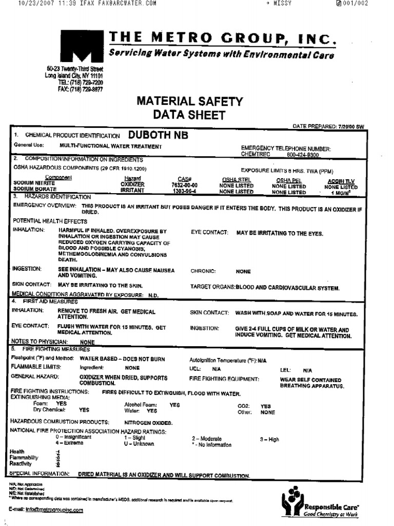 Corrodine 710 - MSDS | PDF