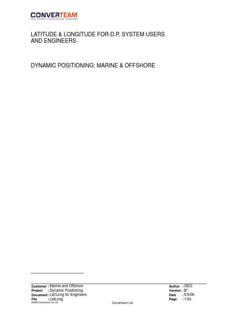 Lat Long | PDF | Latitude | Longitude