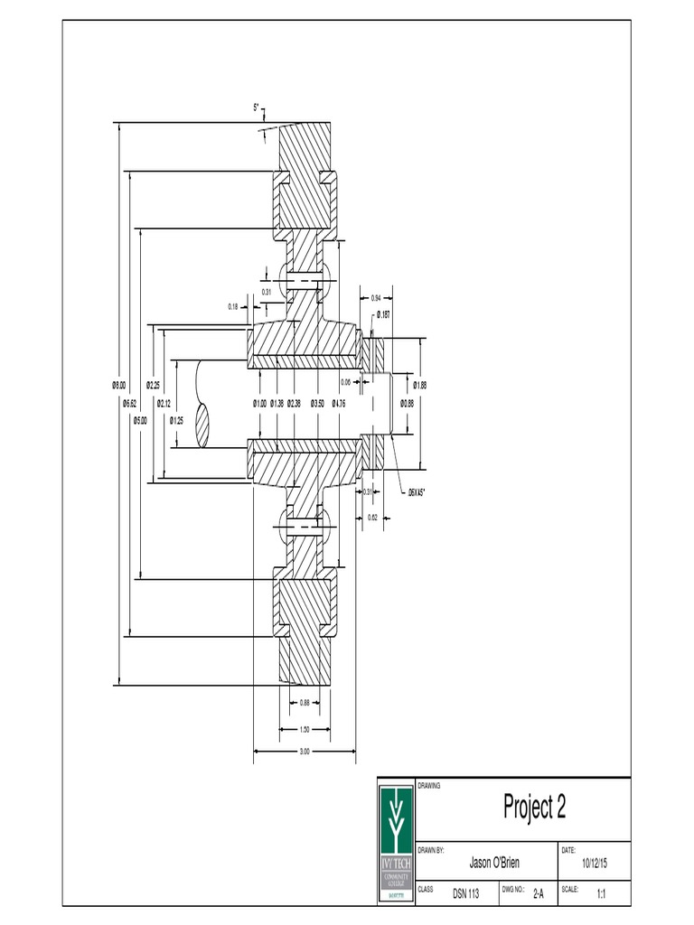 Project 2 Drawing Specifications | PDF
