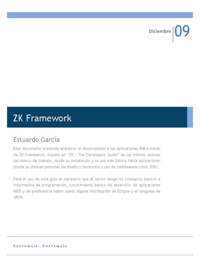 Guía de ZK Framework para Desarrolladores | PDF | Script Java | Entorno ...