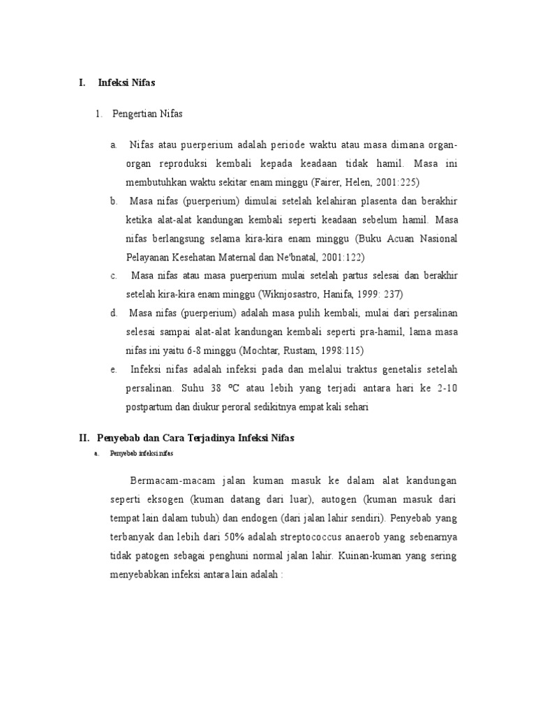 Infeksi Nifas | PDF