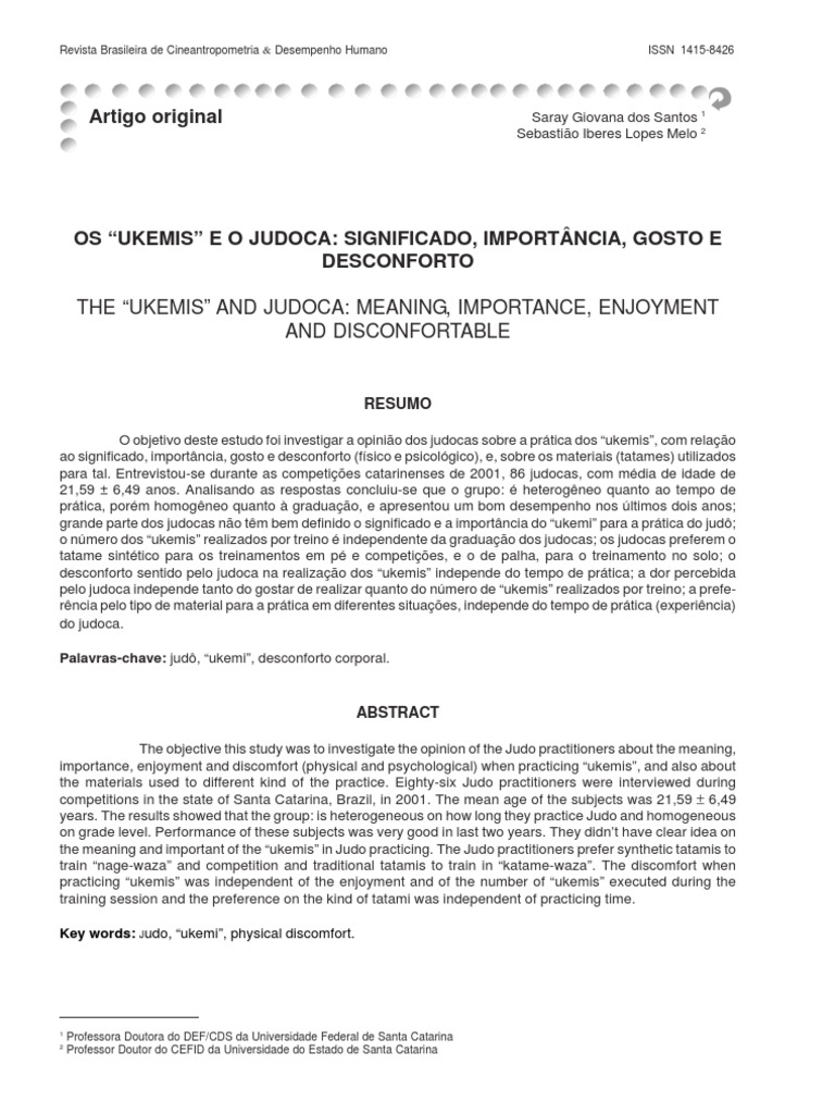 Ukemi Judo | PDF | Judô | Dor