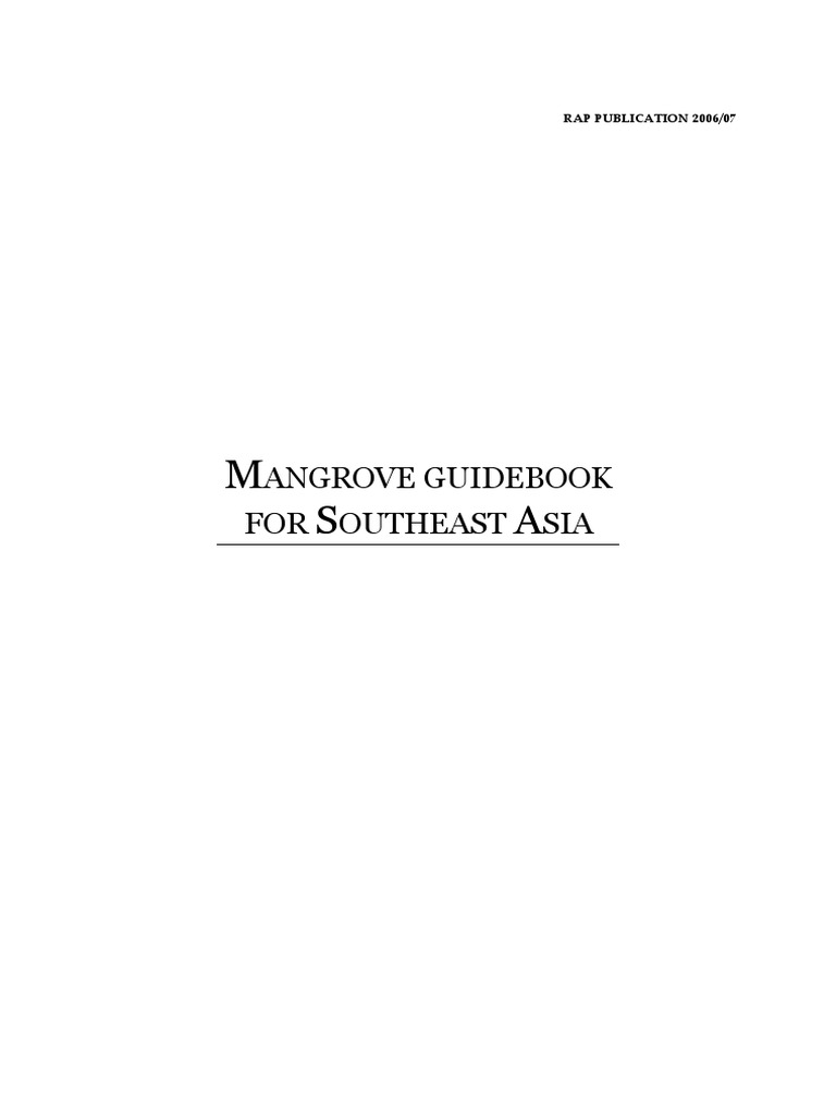 Mangrove Guidebook For Southeast Asia | PDF | Mangrove | Southeast Asia