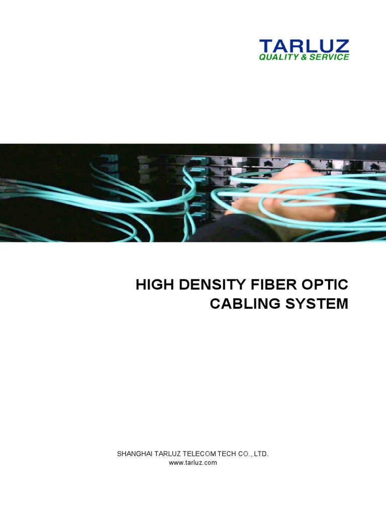 High Density Fiber Optic Cabling System | PDF | Optical Fiber | Data Center
